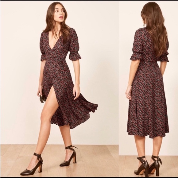 Reformation | Dresses | Reformation Judith Midi Wrap Dress | Poshmark
